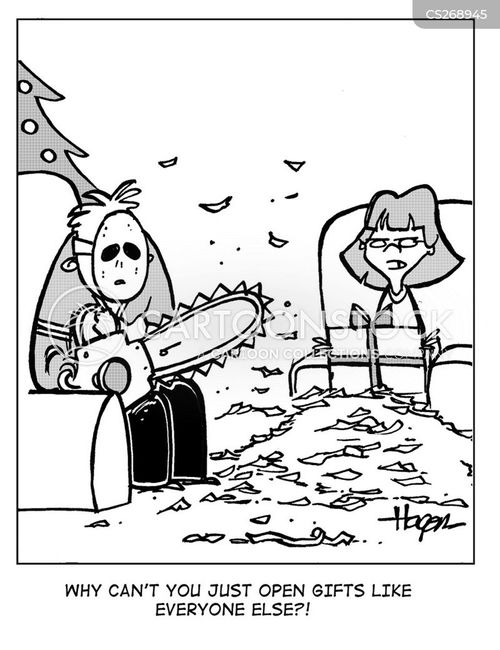 Unwrap Presents Cartoons and Comics - funny pictures from CartoonStock