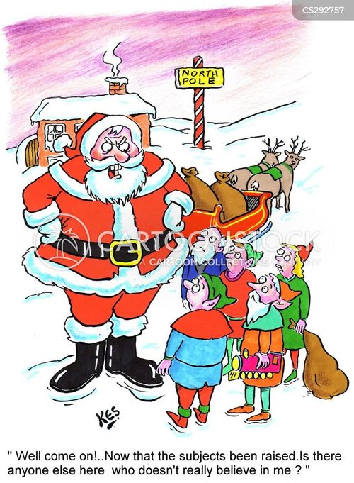 Santas Little Helper Cartoons and Comics - funny pictures from CartoonStock