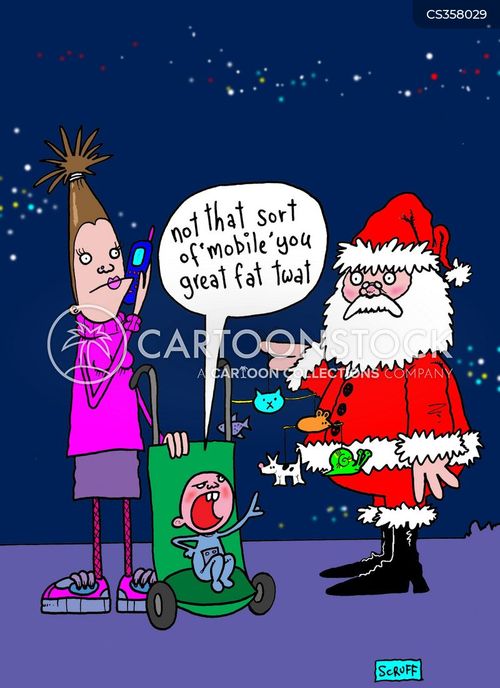 Fat Santa Cartoons and Comics - funny pictures from CartoonStock
