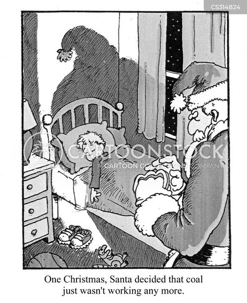 Coal In Stocking Cartoons and Comics - funny pictures from CartoonStock