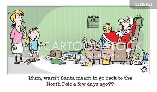 Modified Santa Visit Cartoons and Comics - funny pictures from CartoonStock