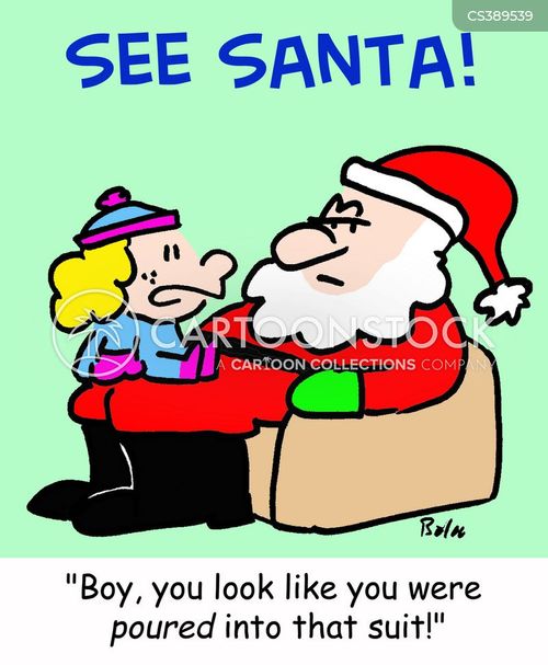 Fat Santa Cartoons and Comics - funny pictures from CartoonStock