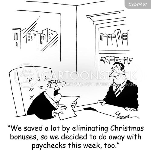 Workign Paycheck Cartoons and Comics - funny pictures from CartoonStock