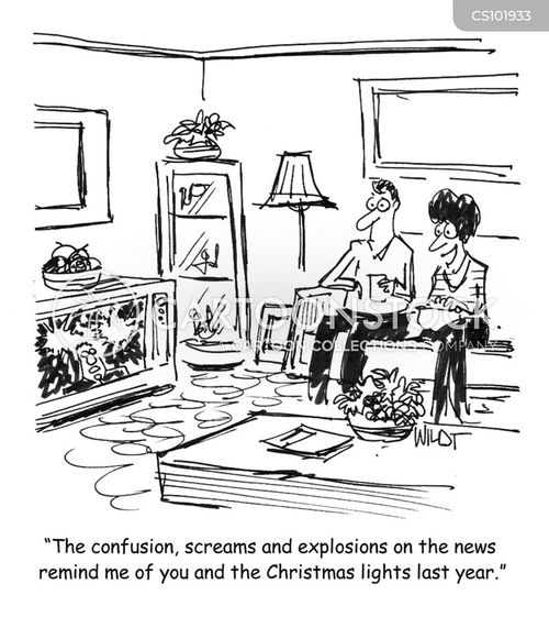 Christmas Chaos Cartoons and Comics - funny pictures from CartoonStock