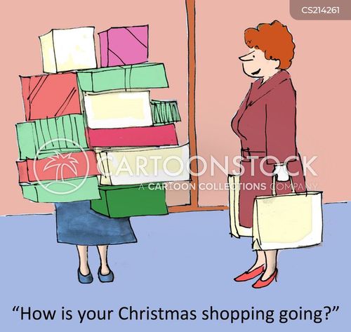 Xmas Shopping Cartoons and Comics - funny pictures from CartoonStock