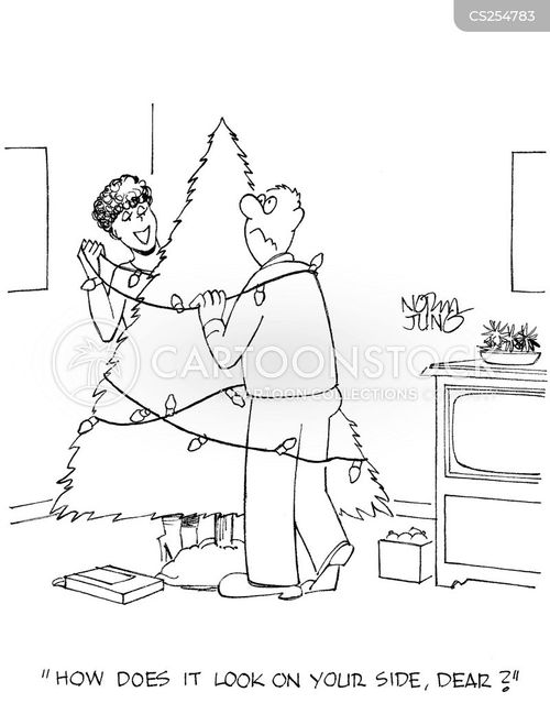 Tree Lights Cartoons and Comics - funny pictures from CartoonStock