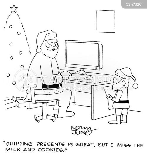 Holiday Shipping Cartoons and Comics - funny pictures from CartoonStock
