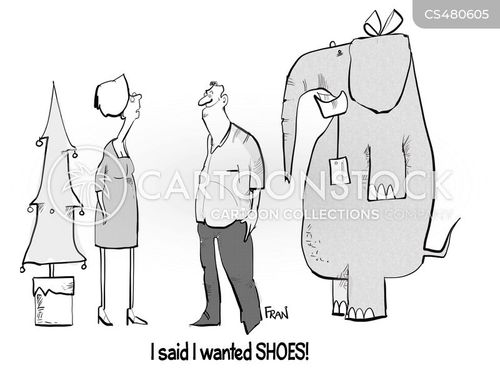 Festive Present Cartoons and Comics - funny pictures from CartoonStock