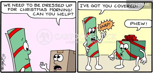 Gift Wrap Cartoons and Comics - funny pictures from CartoonStock