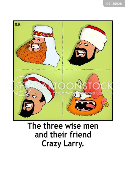 Funny Three Wise Men Cartoon