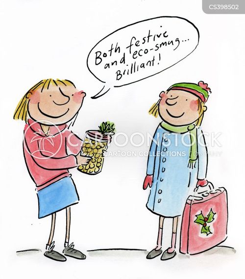 Green Christmas Cartoons and Comics - funny pictures from CartoonStock