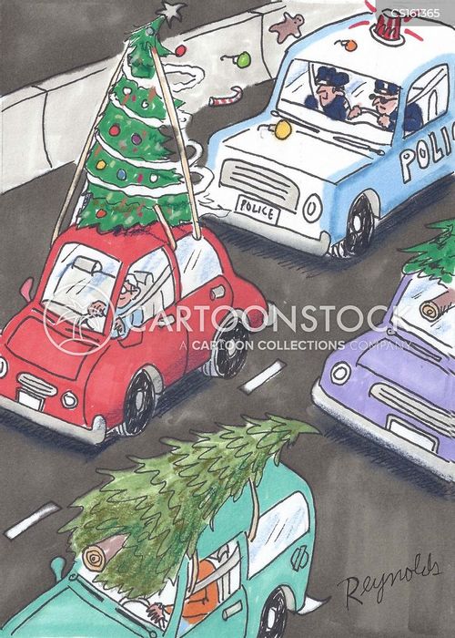 Car In A Tree Cartoons and Comics - funny pictures from CartoonStock