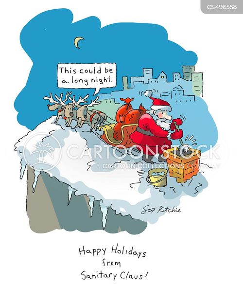 Christmas Eve Duties Cartoons and Comics - funny pictures from CartoonStock