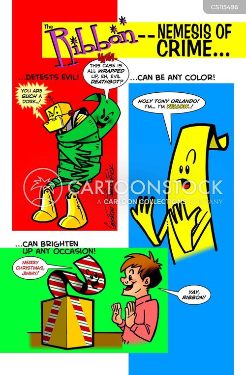 Ribbon Cartoons and Comics - funny pictures from CartoonStock