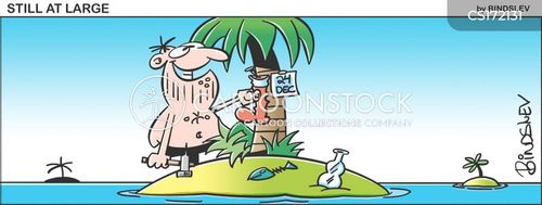 Castaways. Cartoons and Comics - funny pictures from CartoonStock