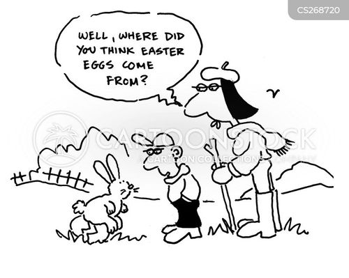 Easter Eggs Cartoons and Comics - funny pictures from CartoonStock