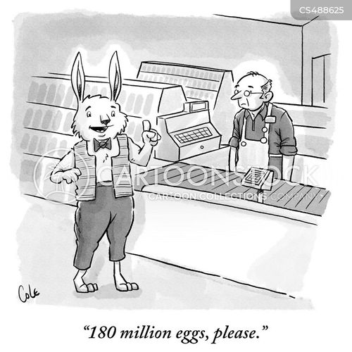 Easter Rabbit Cartoons and Comics - funny pictures from CartoonStock