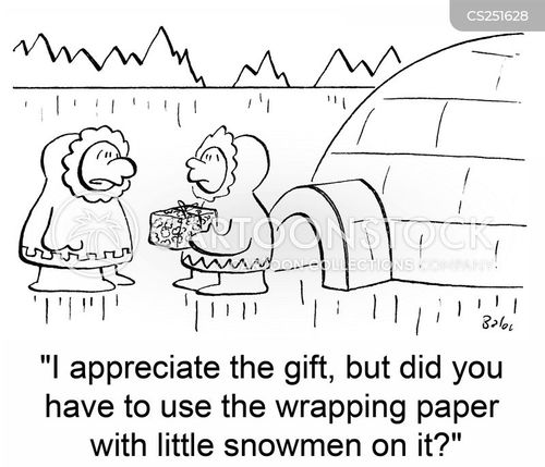 Wrapping Paper Cartoons and Comics - funny pictures from CartoonStock