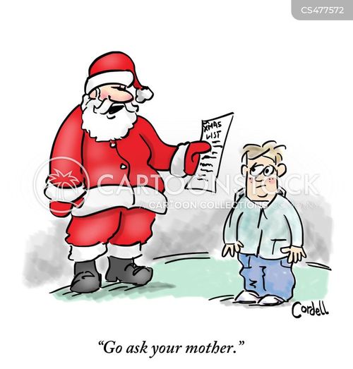 Xmas List Cartoons and Comics - funny pictures from CartoonStock
