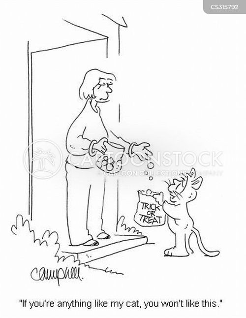 Cat Treats Cartoons and Comics - funny pictures from CartoonStock