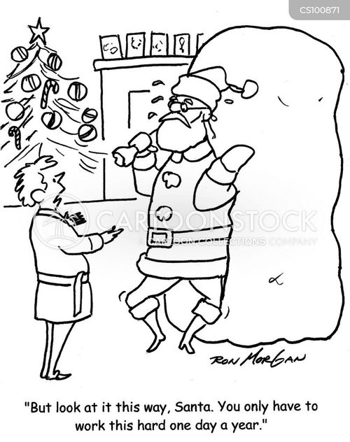 Kris Kringle Cartoons and Comics - funny pictures from CartoonStock