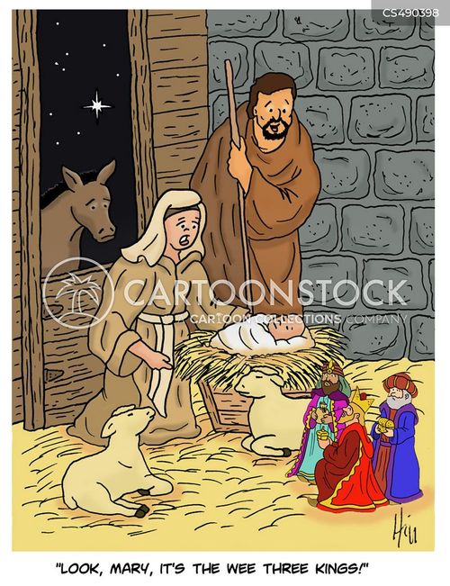 Birth Of Christ Cartoons and Comics - funny pictures from CartoonStock
