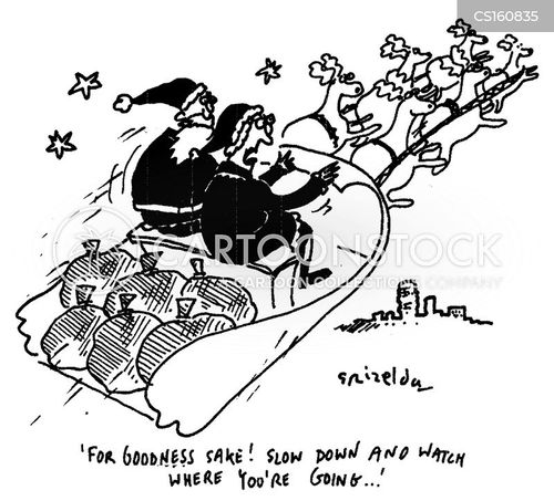 Sleigh Malfunction Cartoons and Comics - funny pictures from CartoonStock