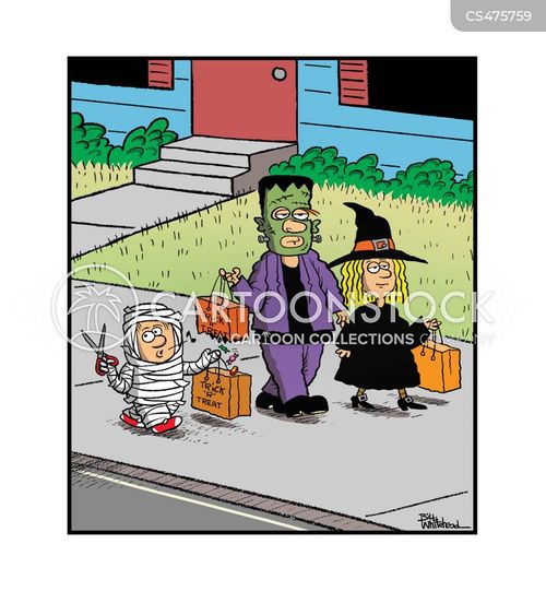 Trick Or Treaters Cartoons and Comics - funny pictures from CartoonStock