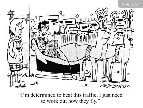 Beat The Traffic Cartoons and Comics - funny pictures from CartoonStock