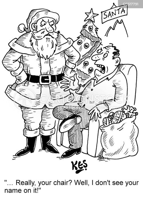 Kris Kringle Cartoons and Comics - funny pictures from CartoonStock