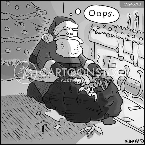 Santa Mix-up Cartoons and Comics - funny pictures from CartoonStock
