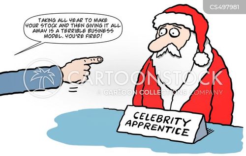 Santa Model Cartoons and Comics - funny pictures from CartoonStock