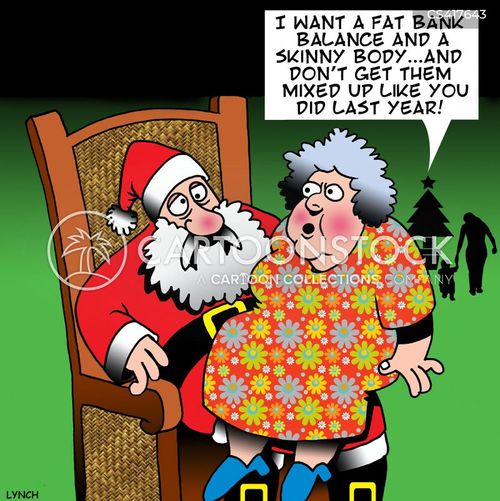 Fat Santa Cartoons and Comics - funny pictures from CartoonStock