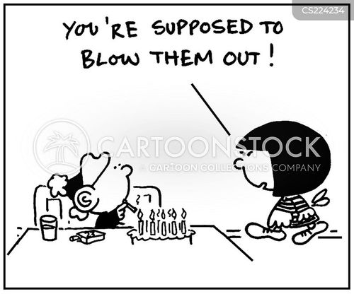 Blowing Out Cartoons and Comics - funny pictures from CartoonStock