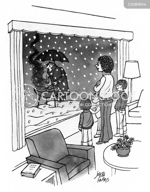 Falling Snow Cartoons and Comics - funny pictures from CartoonStock