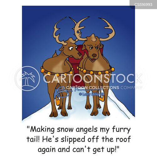 Snow Angels Cartoons and Comics - funny pictures from CartoonStock