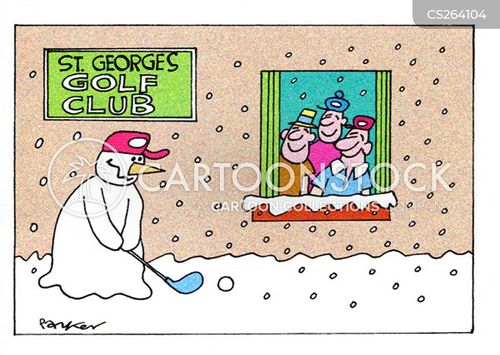 Christmas Golf Cartoons and Comics - funny pictures from CartoonStock
