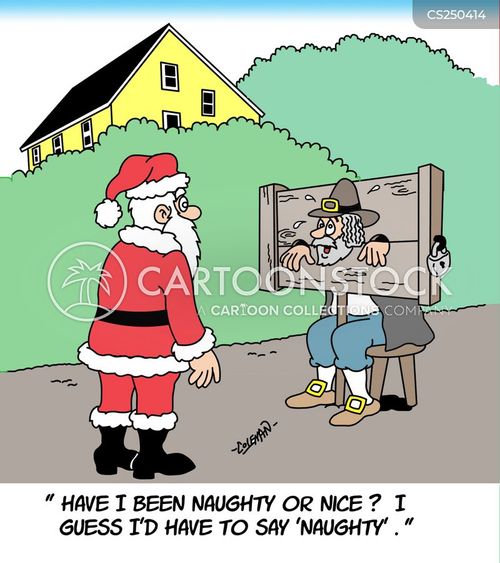 Naughty Santa Cartoons and Comics - funny pictures from CartoonStock