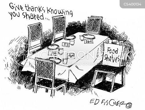 Give Thanks Cartoons and Comics - funny pictures from CartoonStock