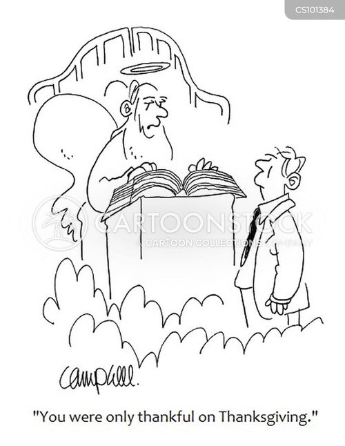 Thankfulness Cartoons and Comics - funny pictures from CartoonStock
