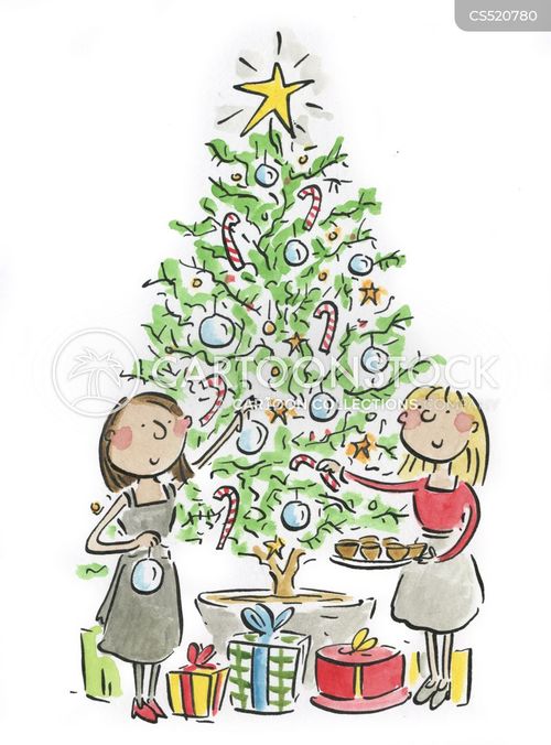 Christmas Tree Cartoons and Comics - funny pictures from CartoonStock