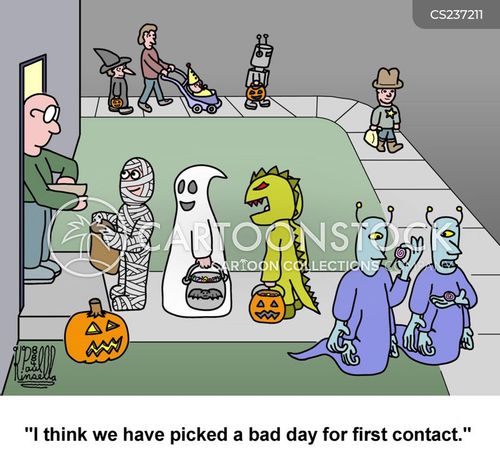 First Contact Cartoons and Comics - funny pictures from CartoonStock