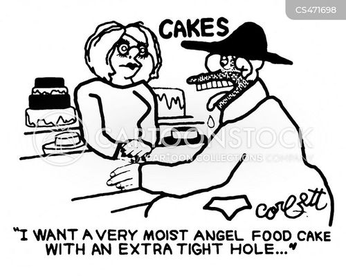 Angel Food Cake Cartoons and Comics - funny pictures from CartoonStock