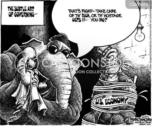 Bush Tax Cuts Cartoons and Comics - funny pictures from CartoonStock