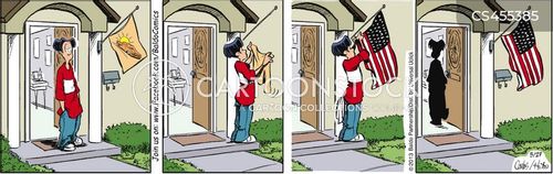 American Flag Cartoons and Comics - funny pictures from CartoonStock