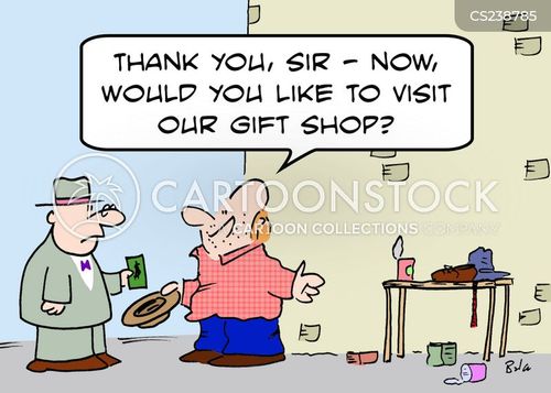 Gift Store Cartoons and Comics - funny pictures from CartoonStock