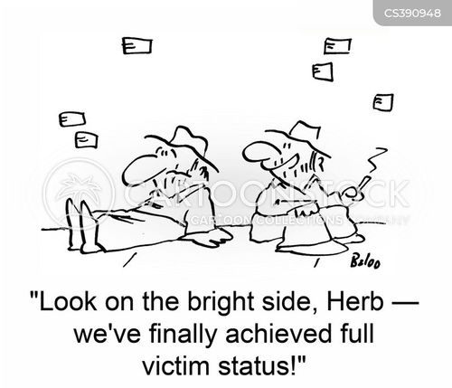 Victim Status Cartoons and Comics - funny pictures from CartoonStock