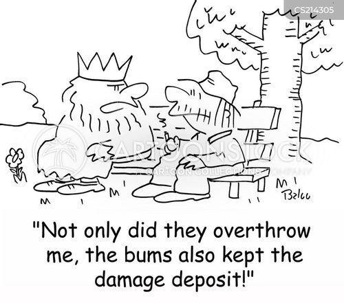 Damage Deposit Cartoons and Comics - funny pictures from CartoonStock