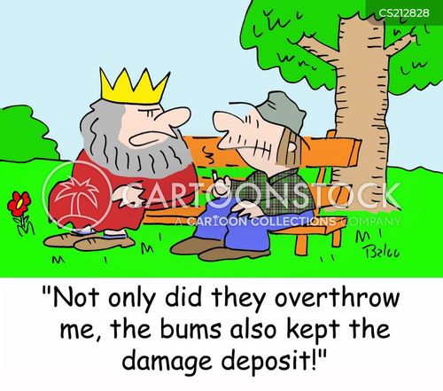 Damage Deposit Cartoons and Comics - funny pictures from CartoonStock