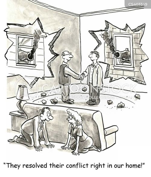 Conflict Resolution Cartoons and Comics - funny pictures from CartoonStock